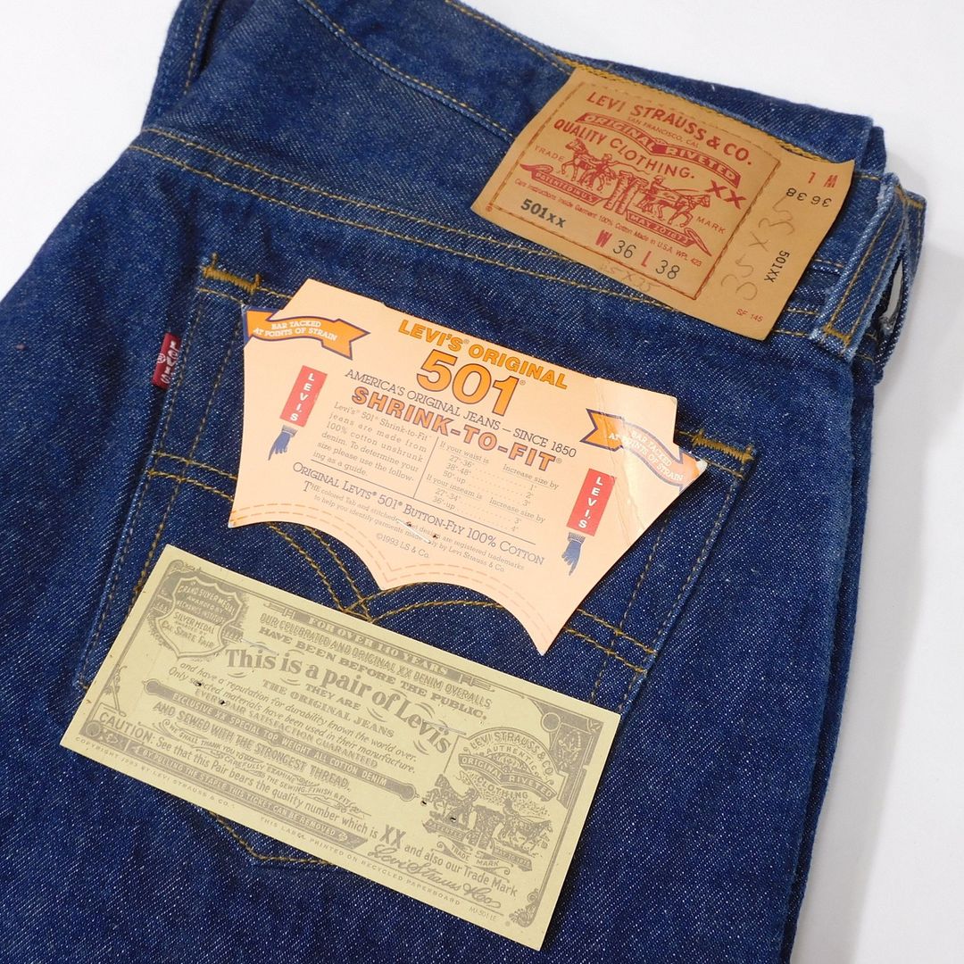 1980's-2000's Deadstock Levis 501 SHRINK-TO-FIT made in USA – nest clothing store