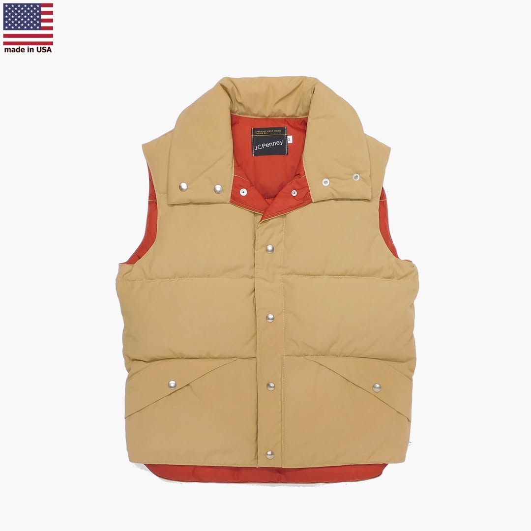 1970's Deadstock JC Penny Down Vest made in USA – nest clothing store