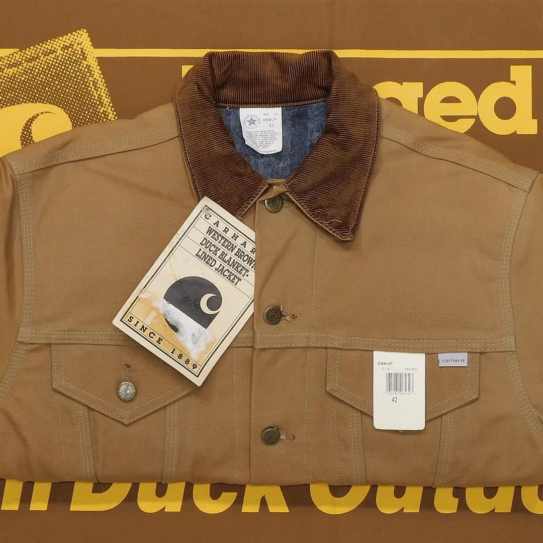 1980's-1990's Deadstock Carhartt Western/Trucker Jacket made in USA ...