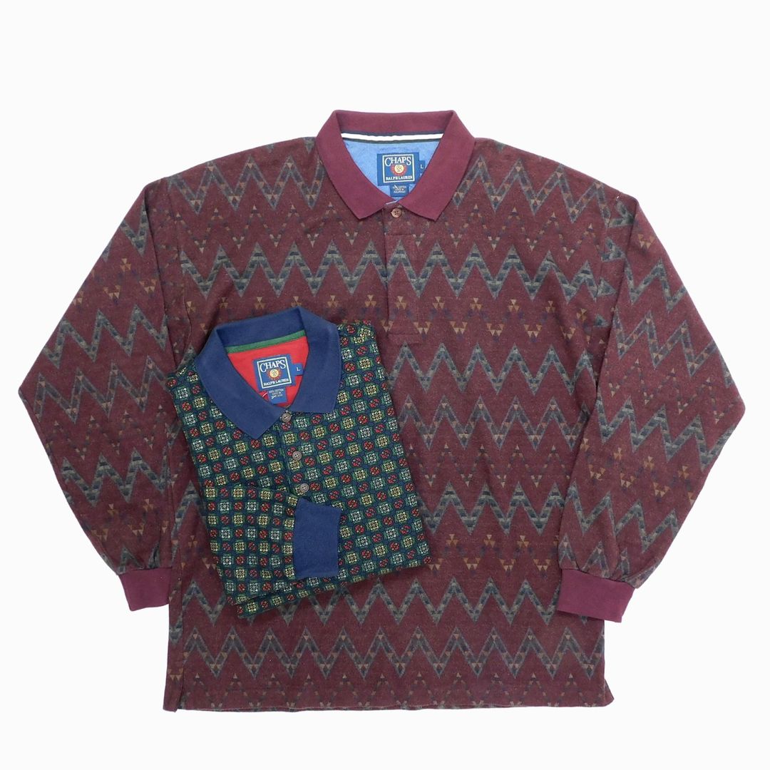 Deadstock 1990's Chaps Ralph Lauren Long Sleeve Polo Shirt – nest ...
